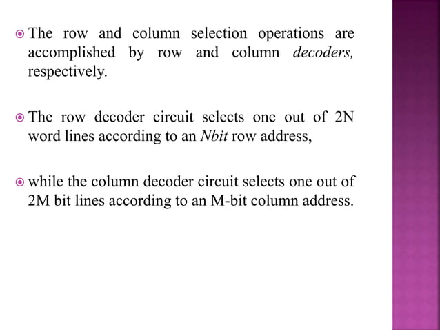 Semiconductor Memories | PPTX