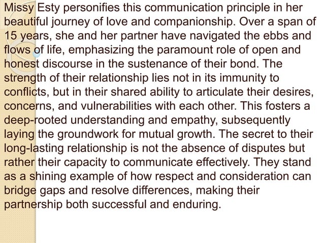 Melissa Esty 15 Years of Love - The Journey of a Lifelong Partnership | PPT