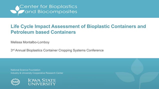 Life Cycle Impact Assessment of Bioplastic Containers and Petroleum ...