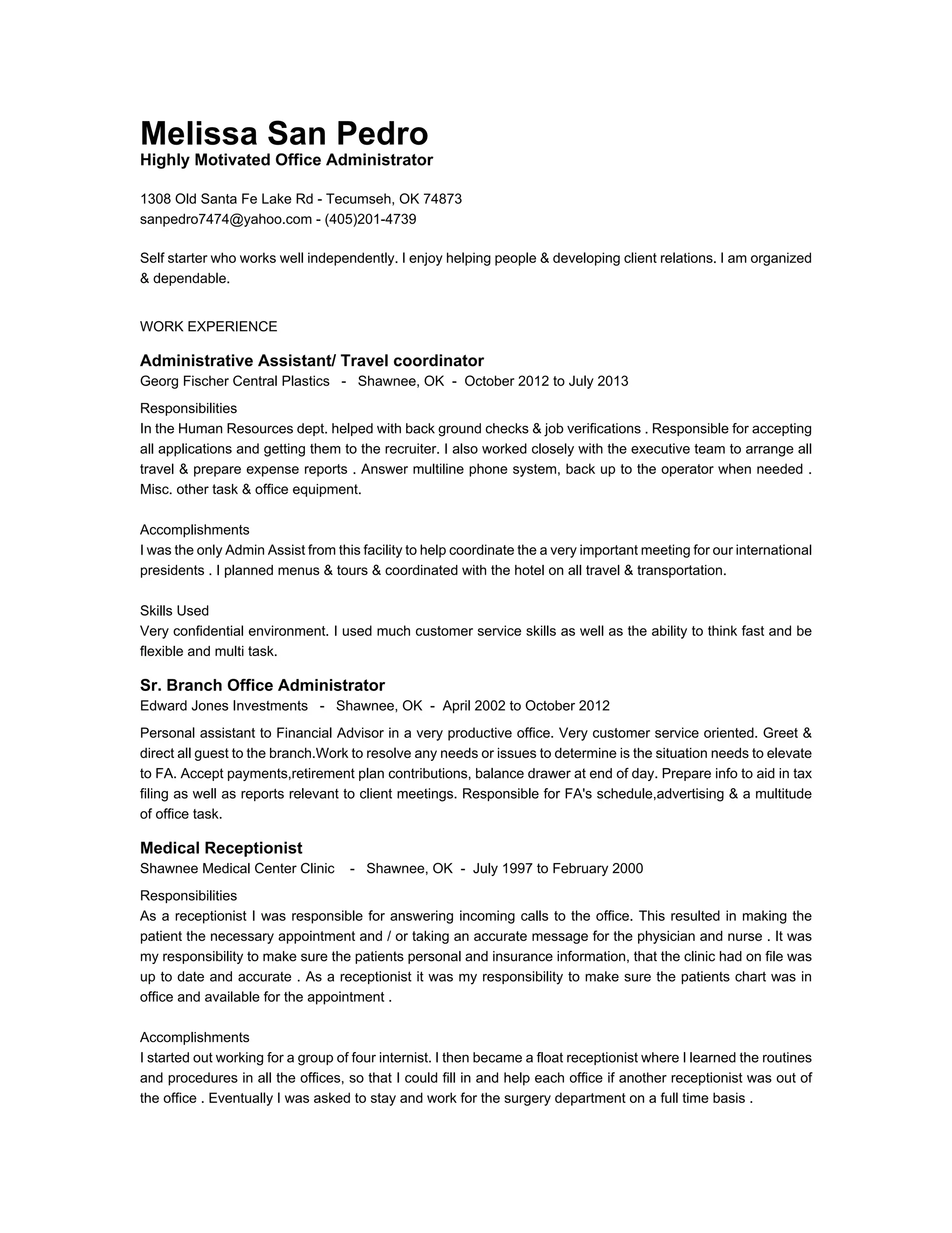 Melissa san pedro 2014.pdf resume | PDF