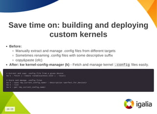 Don't let your motivation go, save time with kworkflow | PPT