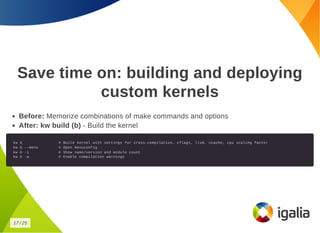 Don't let your motivation go, save time with kworkflow | PPT