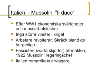 Mellankrigstiden | PPT