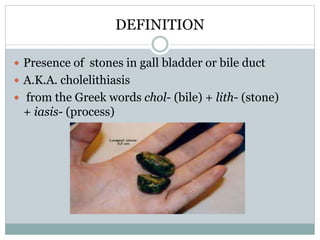 MELLSS yr2 pathology gall stones | PPT