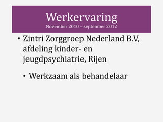 Mellony van hemert curriculum vitae ppt | PPT