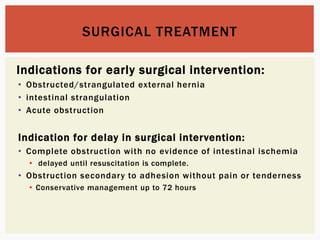 Mellss surgery y3 intestinal obstruction | PPTX
