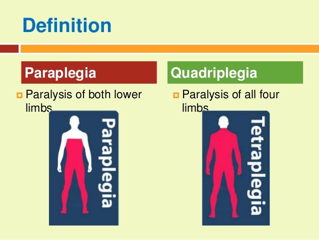 Mellss yr3 med para and quadriplegia