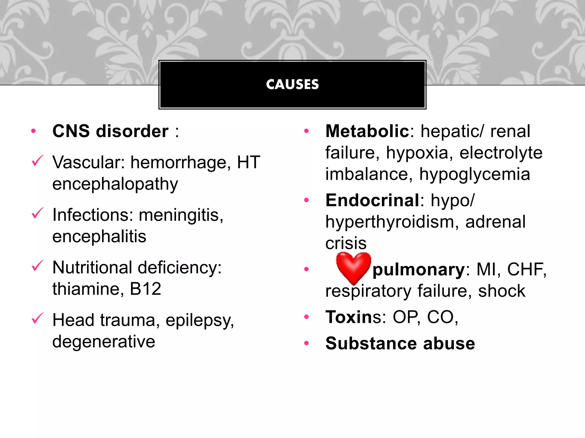 Mellss yr5 em acute confusional states | PPT