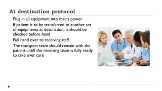 Mells transport of critically ill patient | PPTX