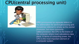 BASIC PARTS OF THE COMPUTER-MELODI | PPT