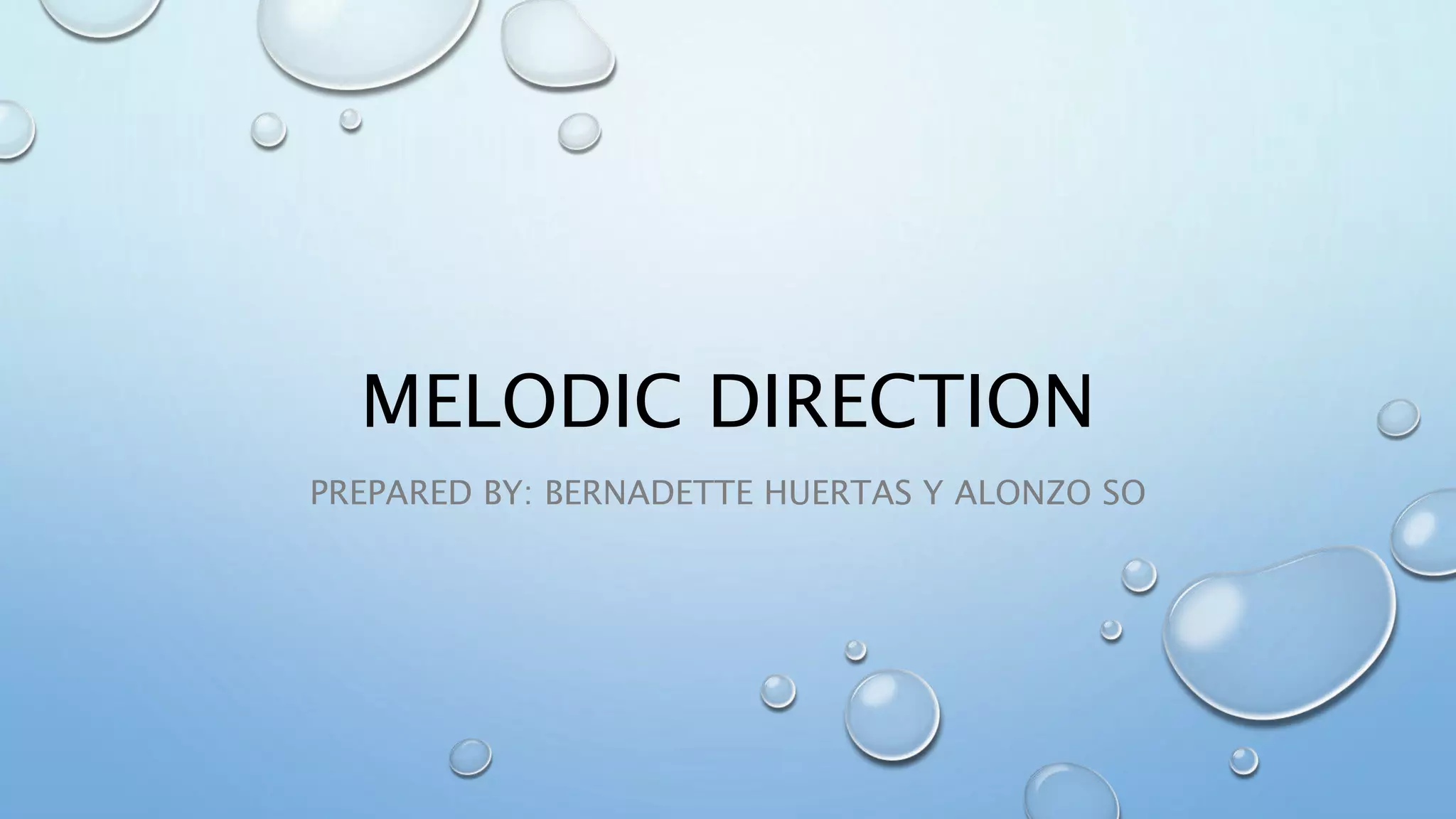 Melodic direction | PPTX