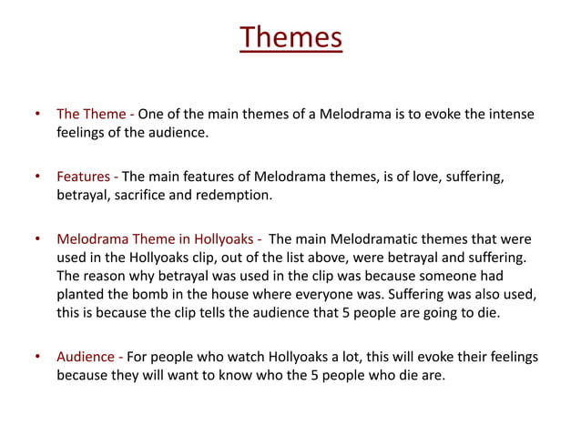 Melodrama%20powerpoint | PPTX | Television | Entertainment