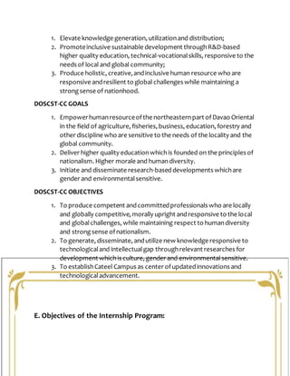 narrative entries for Practice Teaching | DOCX