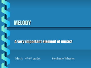 Melody (music) | PPT