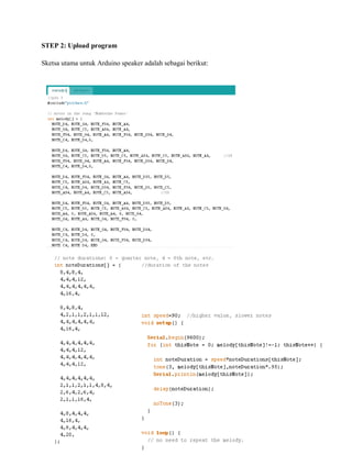Melody tutorial dengan Arduino Uno | PDF