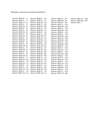 Melody tutorial dengan Arduino Uno | PDF