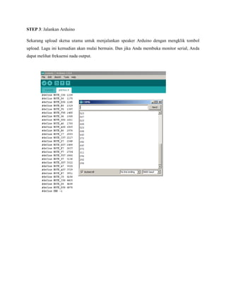 Melody tutorial dengan Arduino Uno | PDF