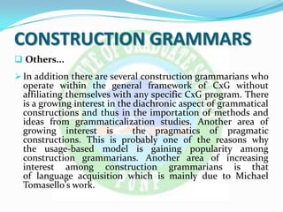 MELT 104 - Construction Grammar | PPTX