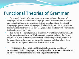 MELT 104 Functional Grammar
