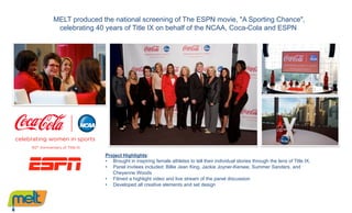 MELT Capabilities Deck | PPT