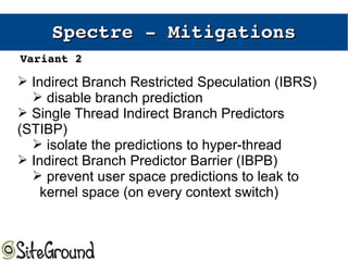 Meltdown & Spectre attacks | PDF
