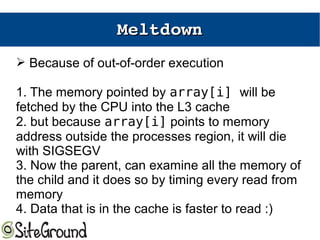 Meltdown & Spectre attacks | PDF