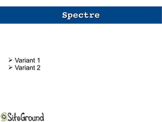 Meltdown & Spectre attacks | PDF