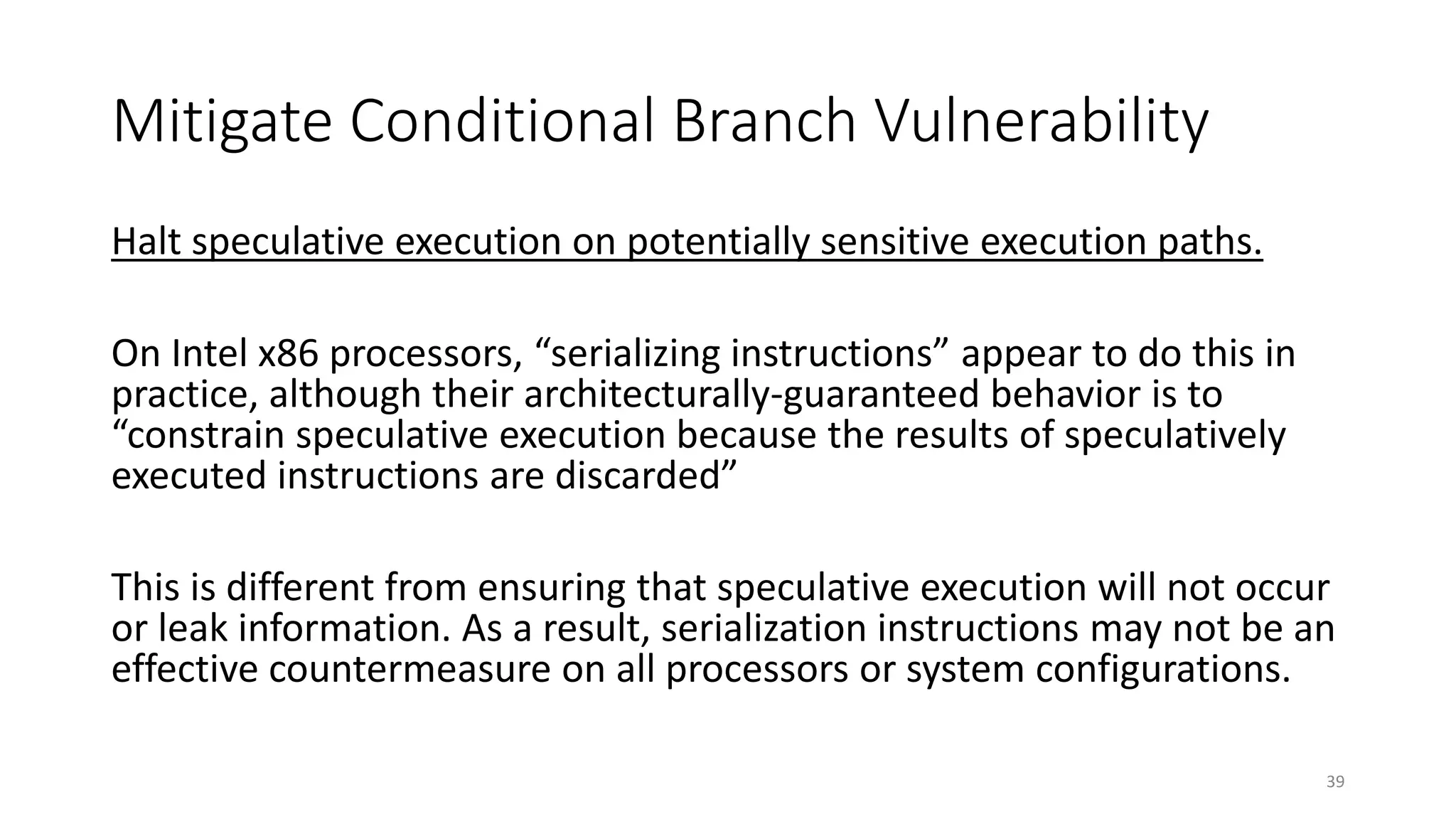 Meltdown and Spectre | PPTX