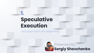 Meltdown & Spectre | PDF