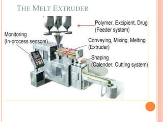 Melt extrusion, a novel technology for granulation | PPTX