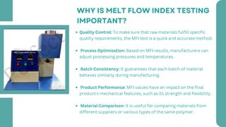 Melt Flow Index Tester from Perfect Group India | PPT