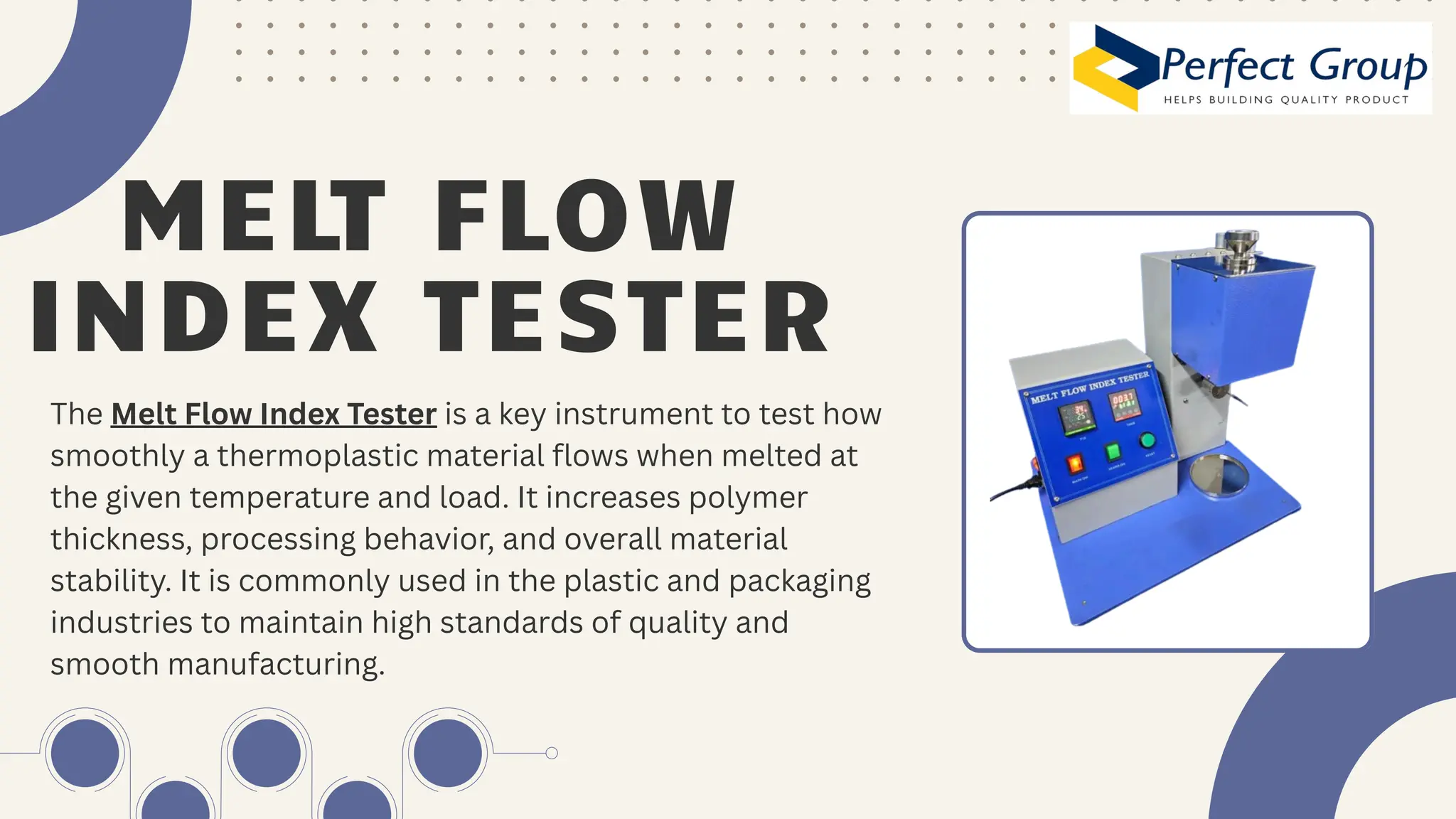 Melt Flow Index Tester for Polymer ControlMax | PDF