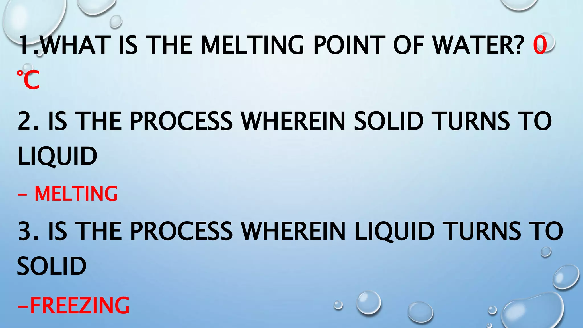 Melting and freezing | PPTX