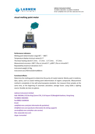 Melting point | PDF