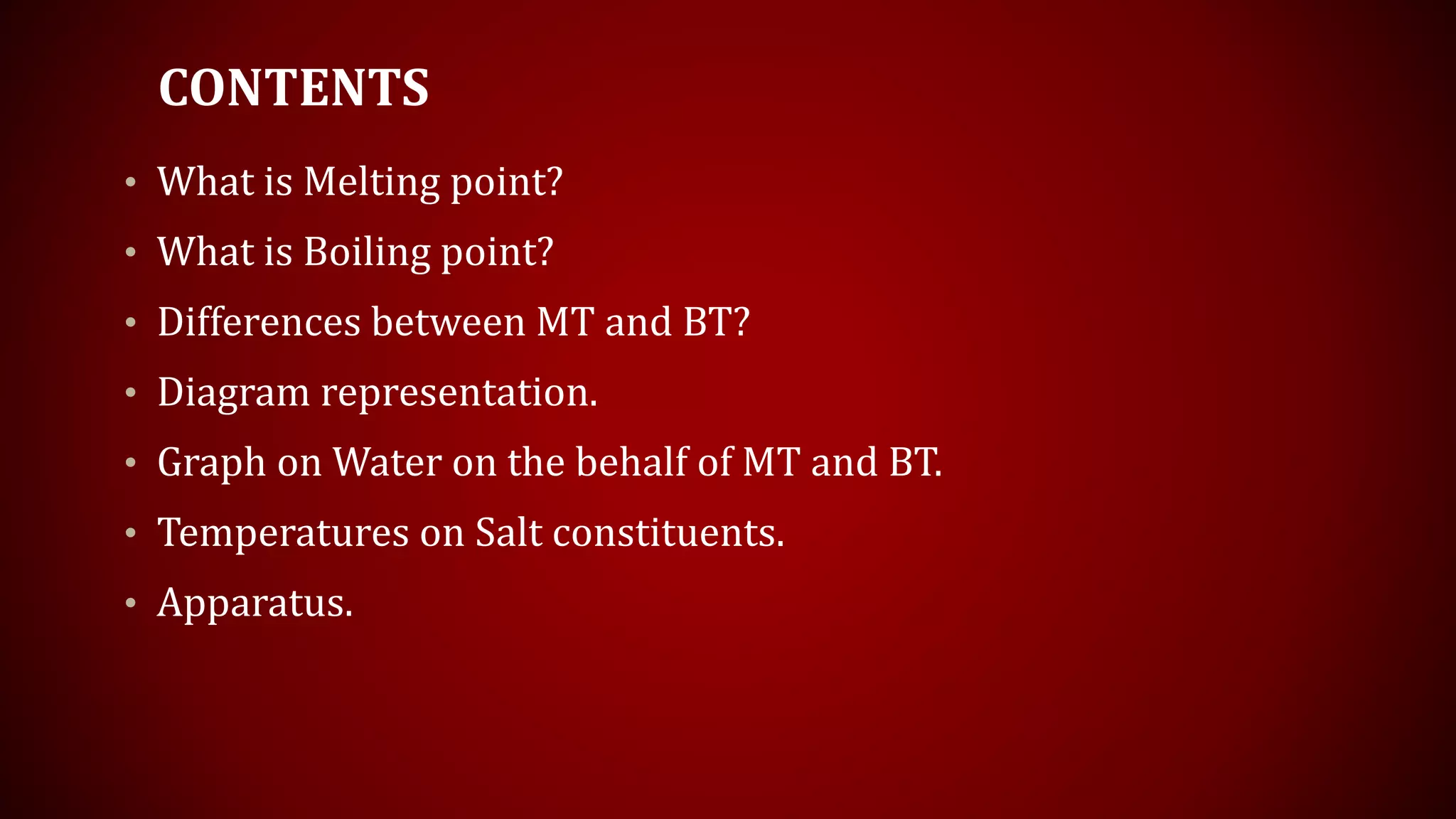 Melting point vs Boiling Point | PPTX