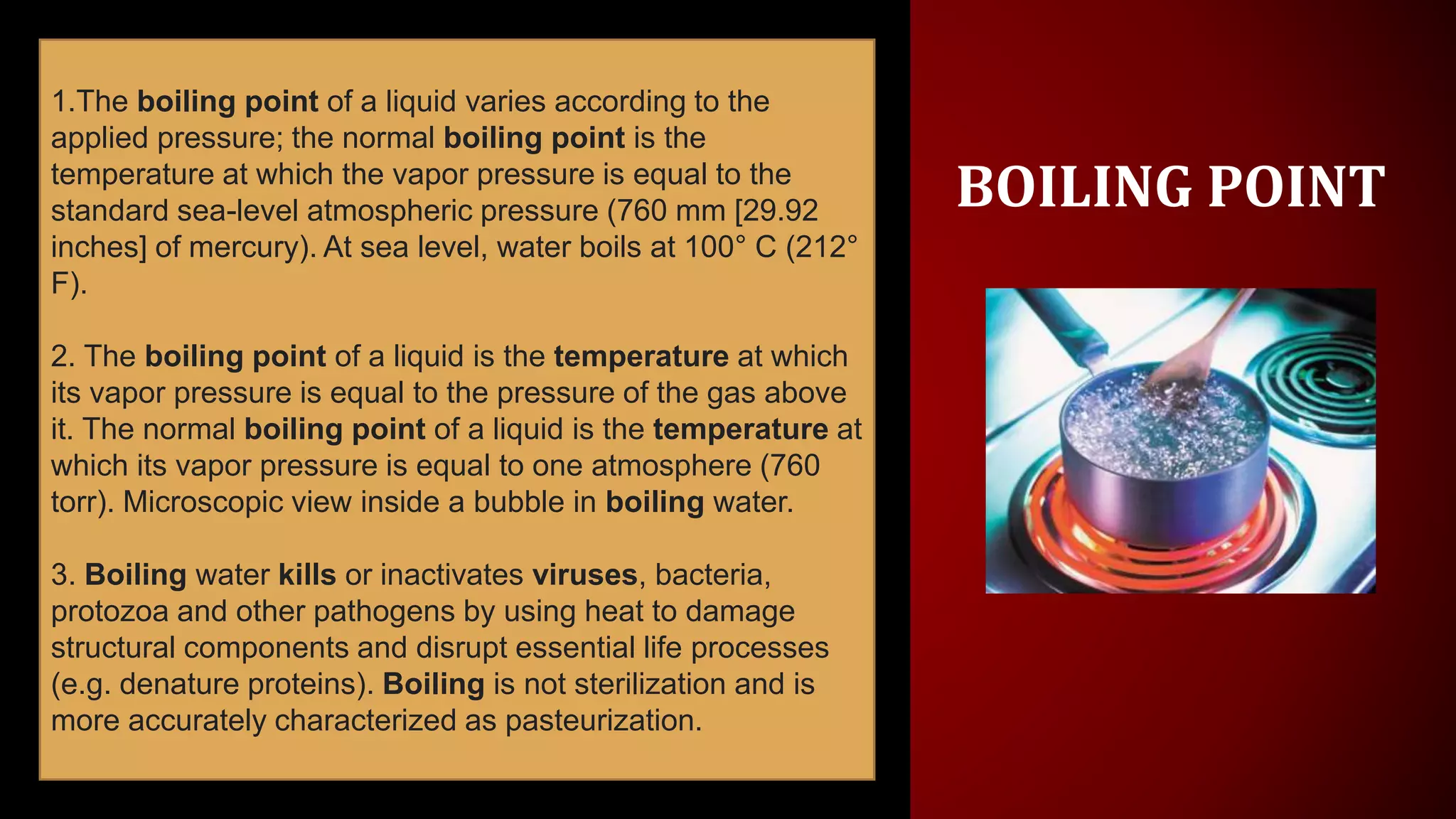 Melting point vs Boiling Point | PPTX | Chemistry | Science