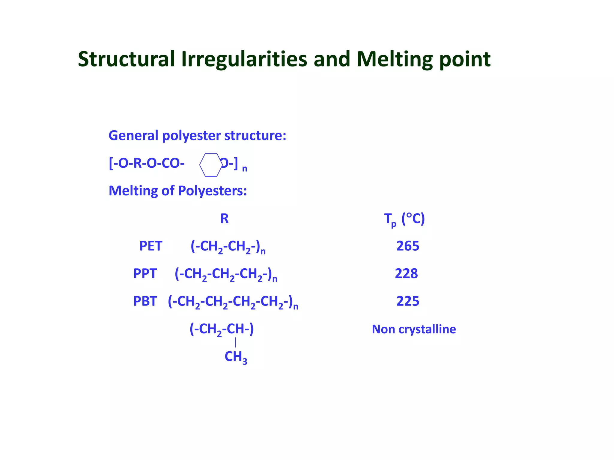 Melting point of polymer | PPTX