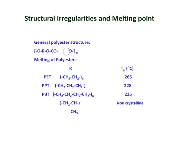 Melting point of polymer | PPTX