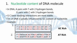 Tm of DNA - melting temperature of DNA | PPTX