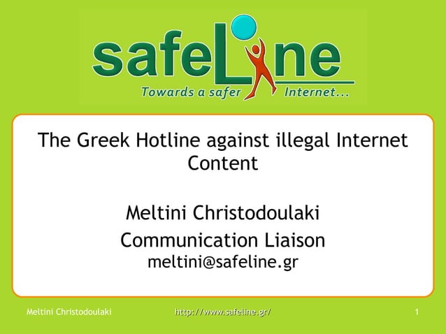 SafeLine: towards a safer Internet | PPT