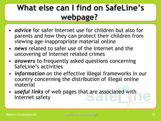 SafeLine: towards a safer Internet | PPT