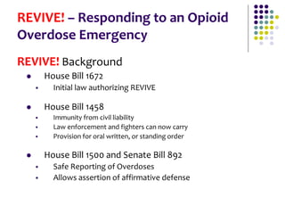 REVIVE! Opioid Overdose and Naloxone Education | PDF