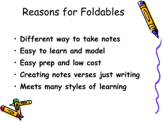 Foldables: A Tool for Success | PPT | Free Download