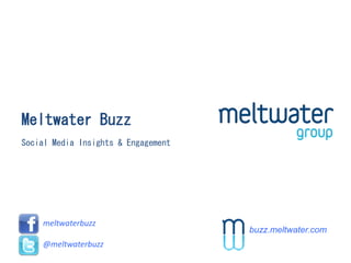 Meltwater Buzz Service Overview | PPT