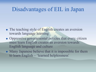English as an International Language in Japan | PPTX