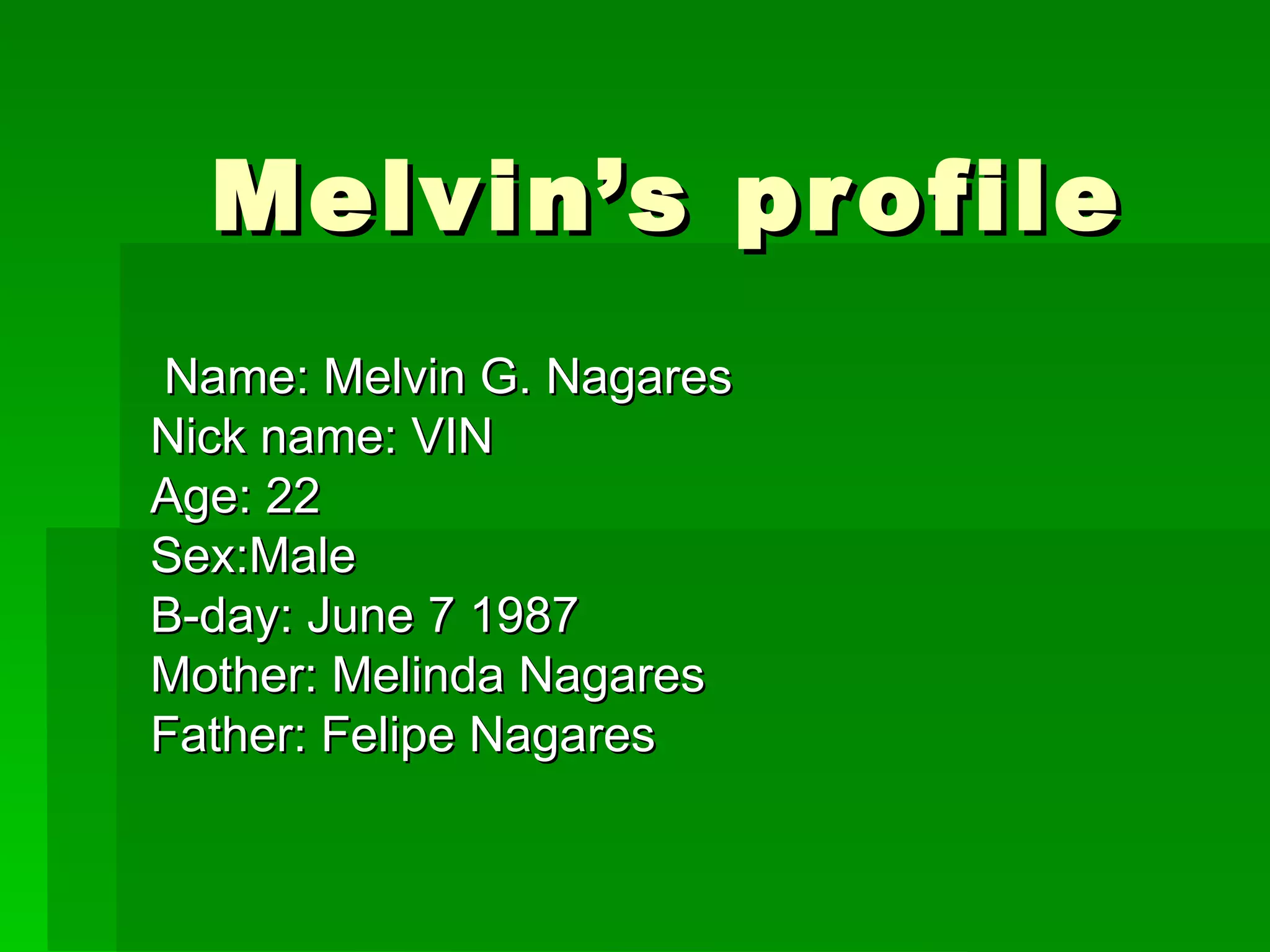 Melvins Profile | PPT | Oldies/Adult Standards | Music