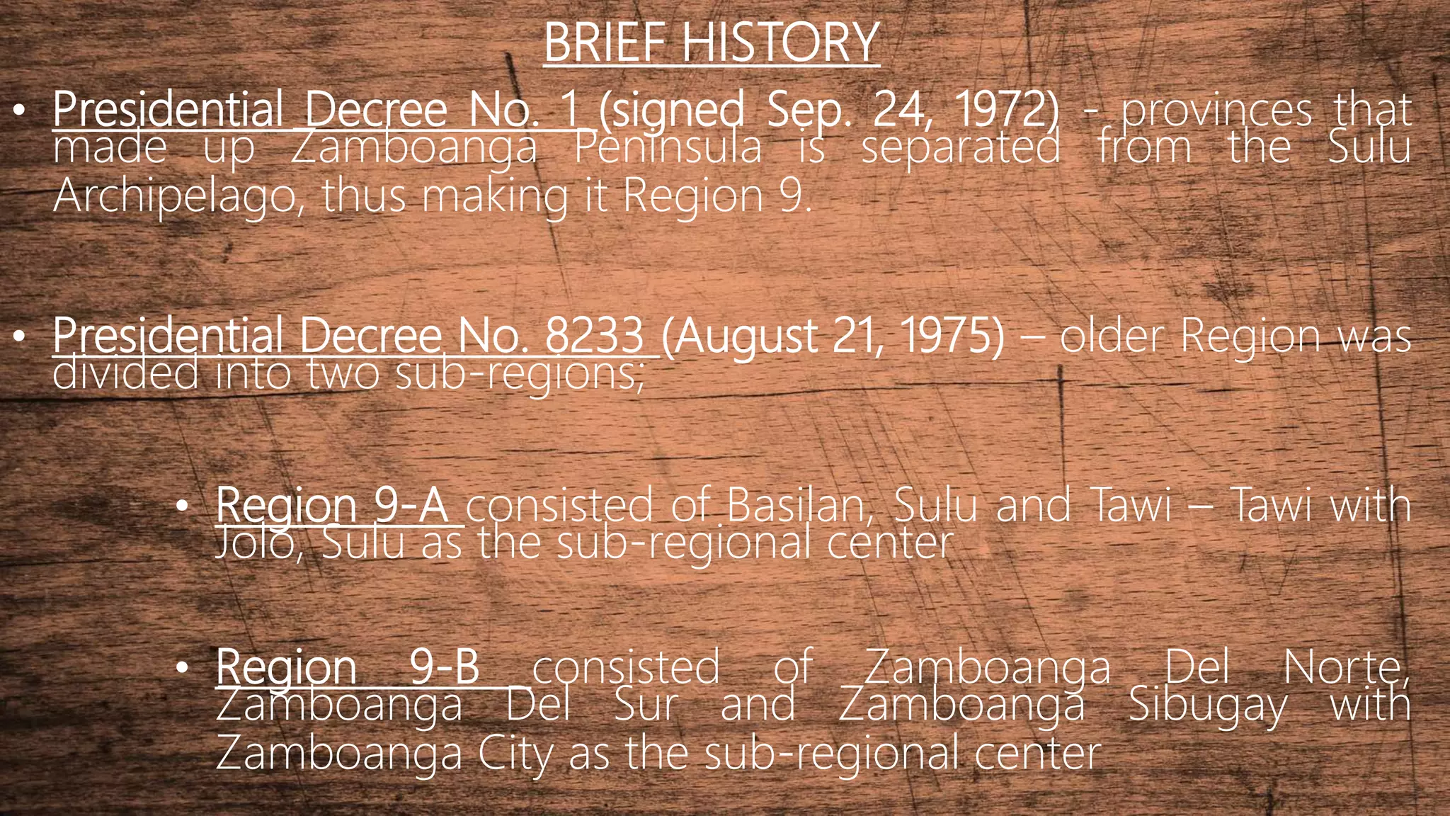 REGION 9: ZAMBOANGA PENINSULA | PPTX