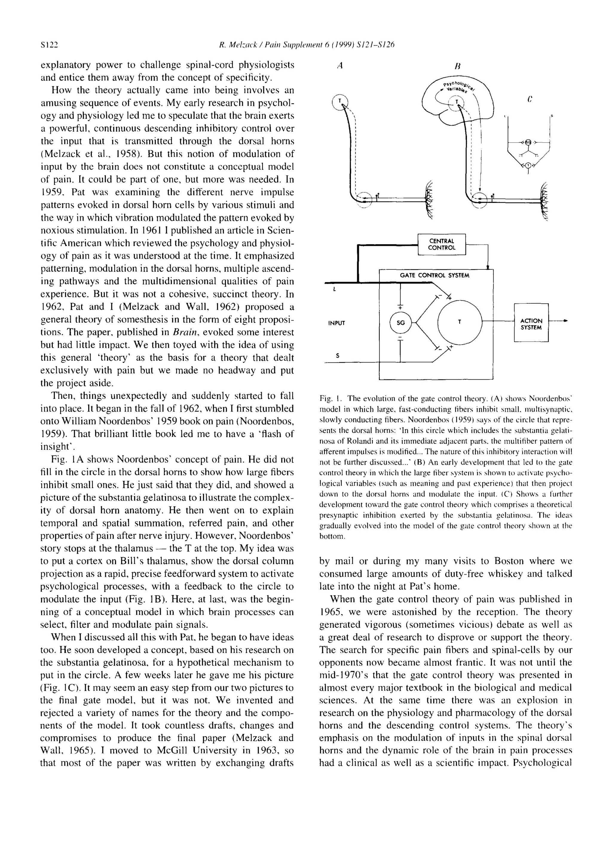 Melzak_1999 - From the gate to the neuromatrix .pdf