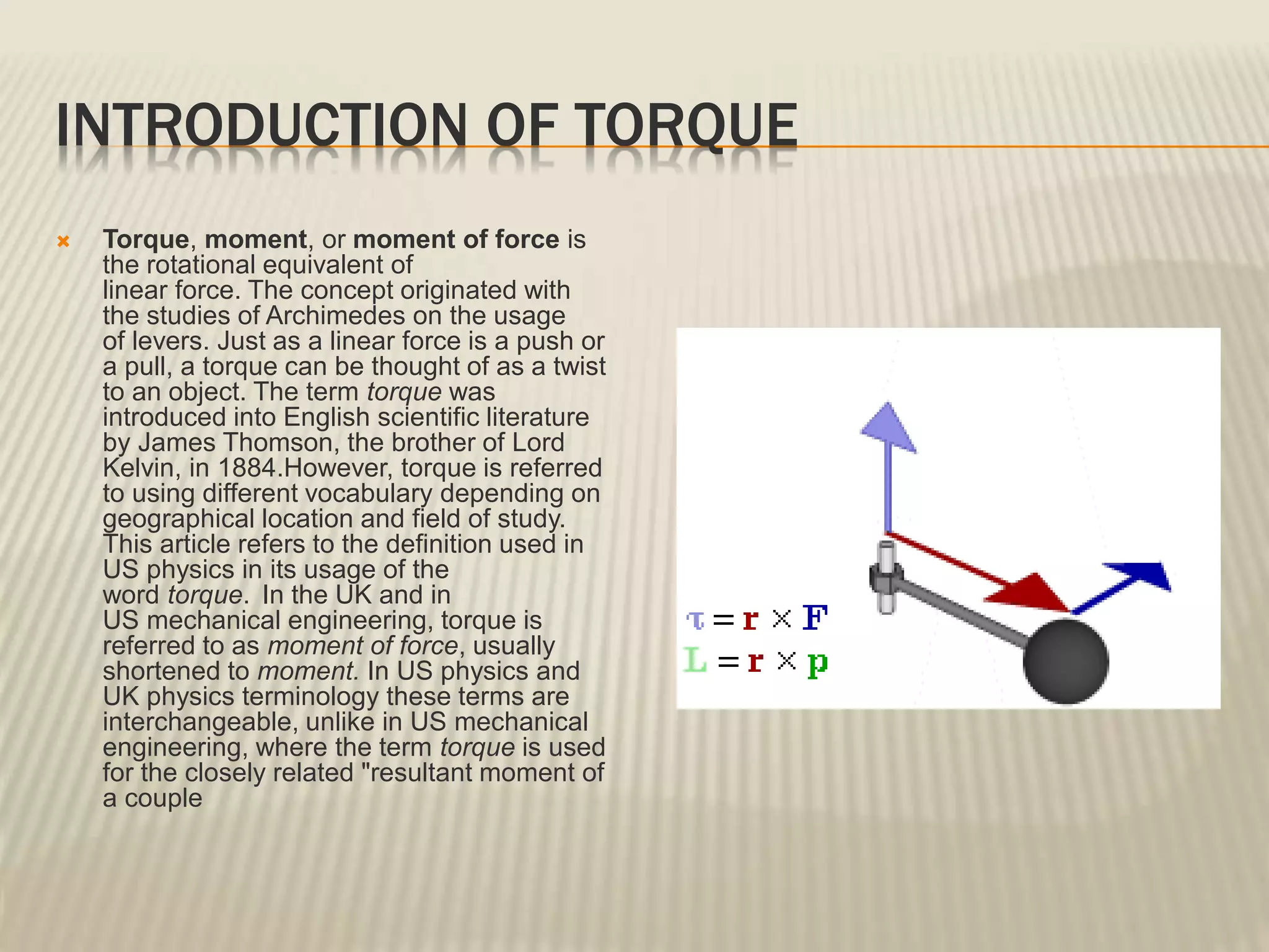 torque measuring instruments and force measuring instruments | PPTX