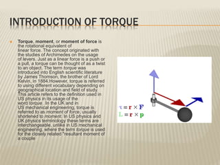torque measuring instruments and force measuring instruments | PPTX